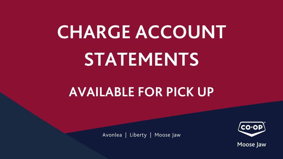 Important Notice - Charge Account Statements | Moose Jaw Co-op